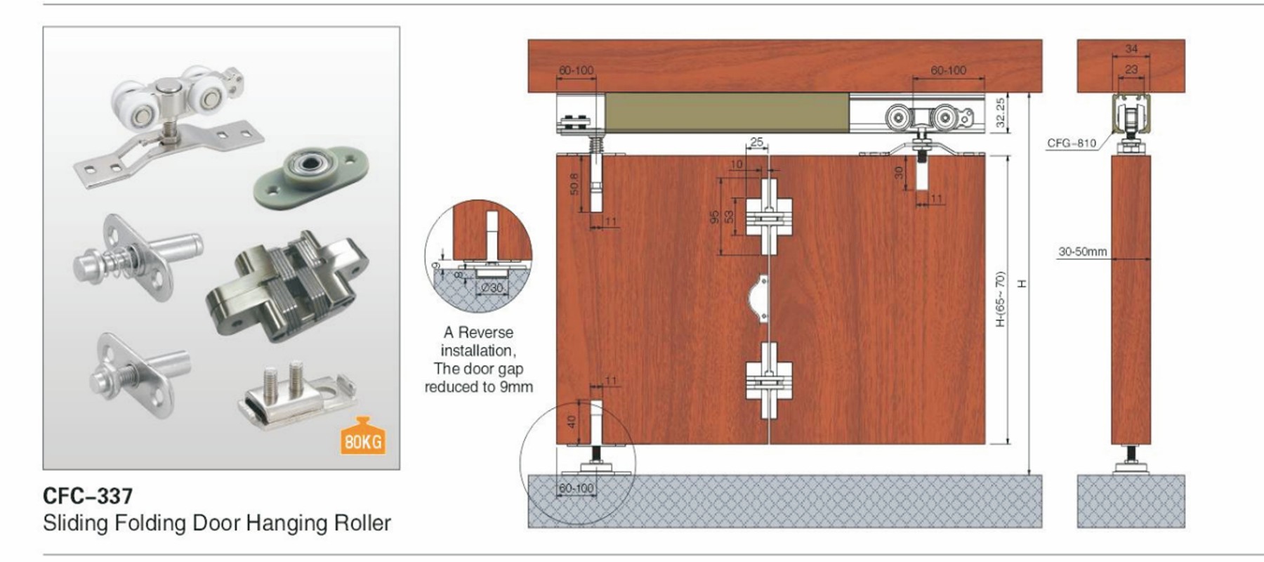 Bi-Folding Room Dividing System BF10