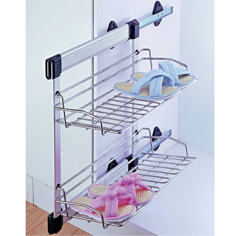 Shoe Rack Vertical side mounted 3 Tier - Slide Glide